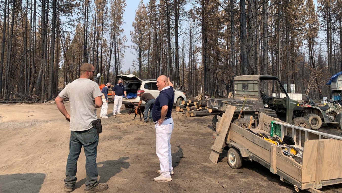 Portland Volunteers Assess Conditions After the Bootleg Fire in Oregon